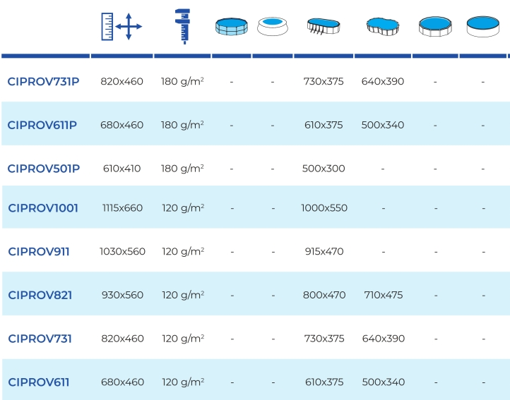 Winterabdeckungen für ovale Gre Pools